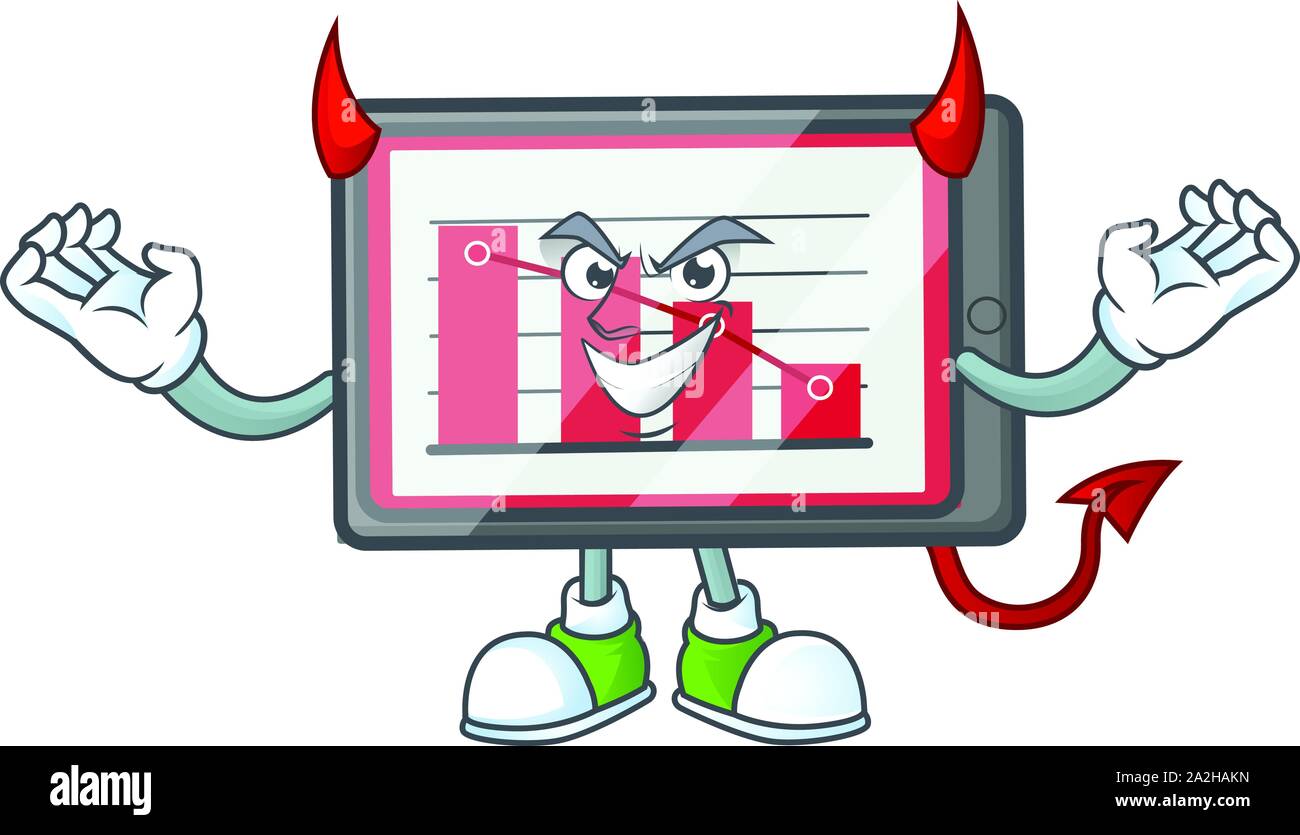 Devil down chart horizontal table for report Stock Vector Image & Art ...