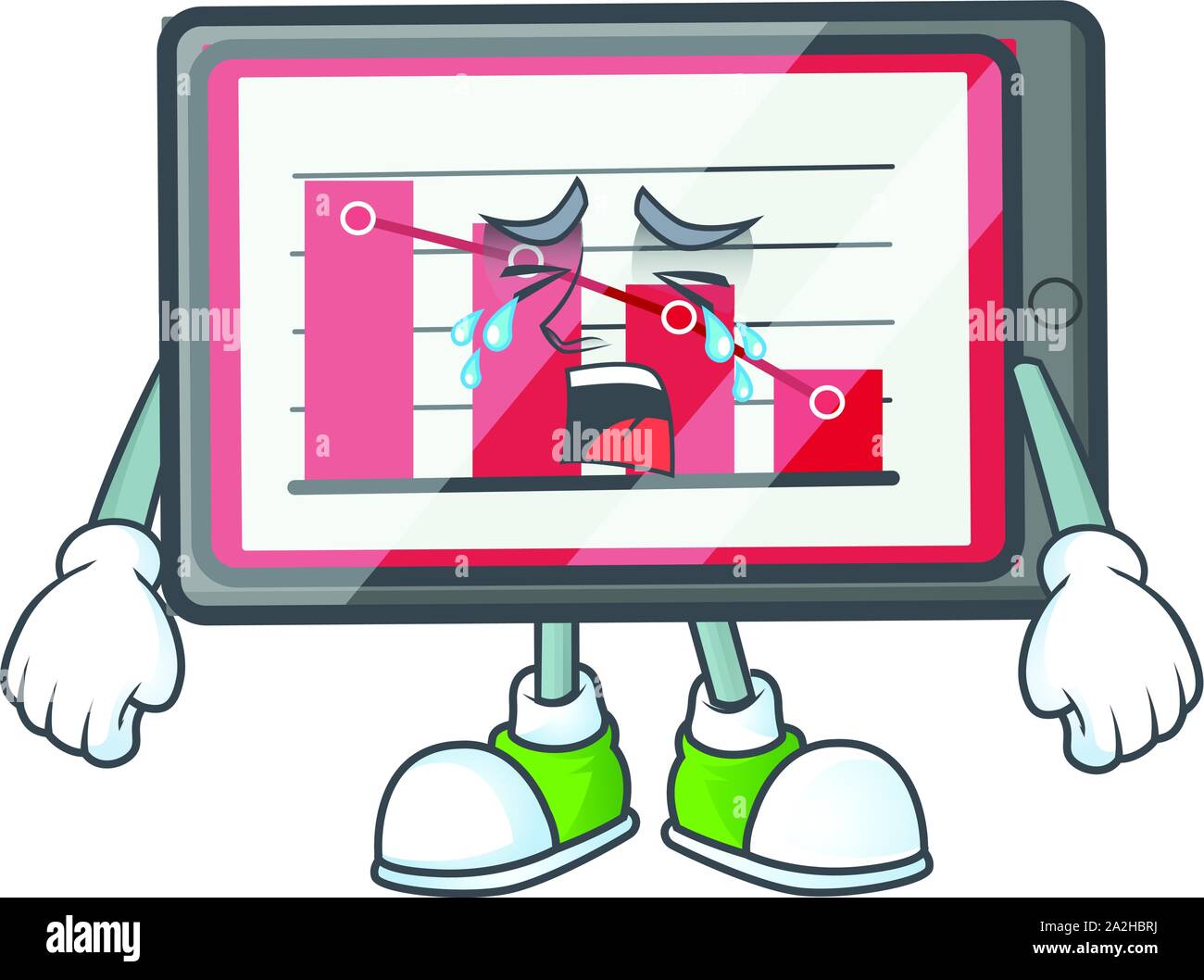Crying down chart horizontal table for report Stock Vector Image & Art ...