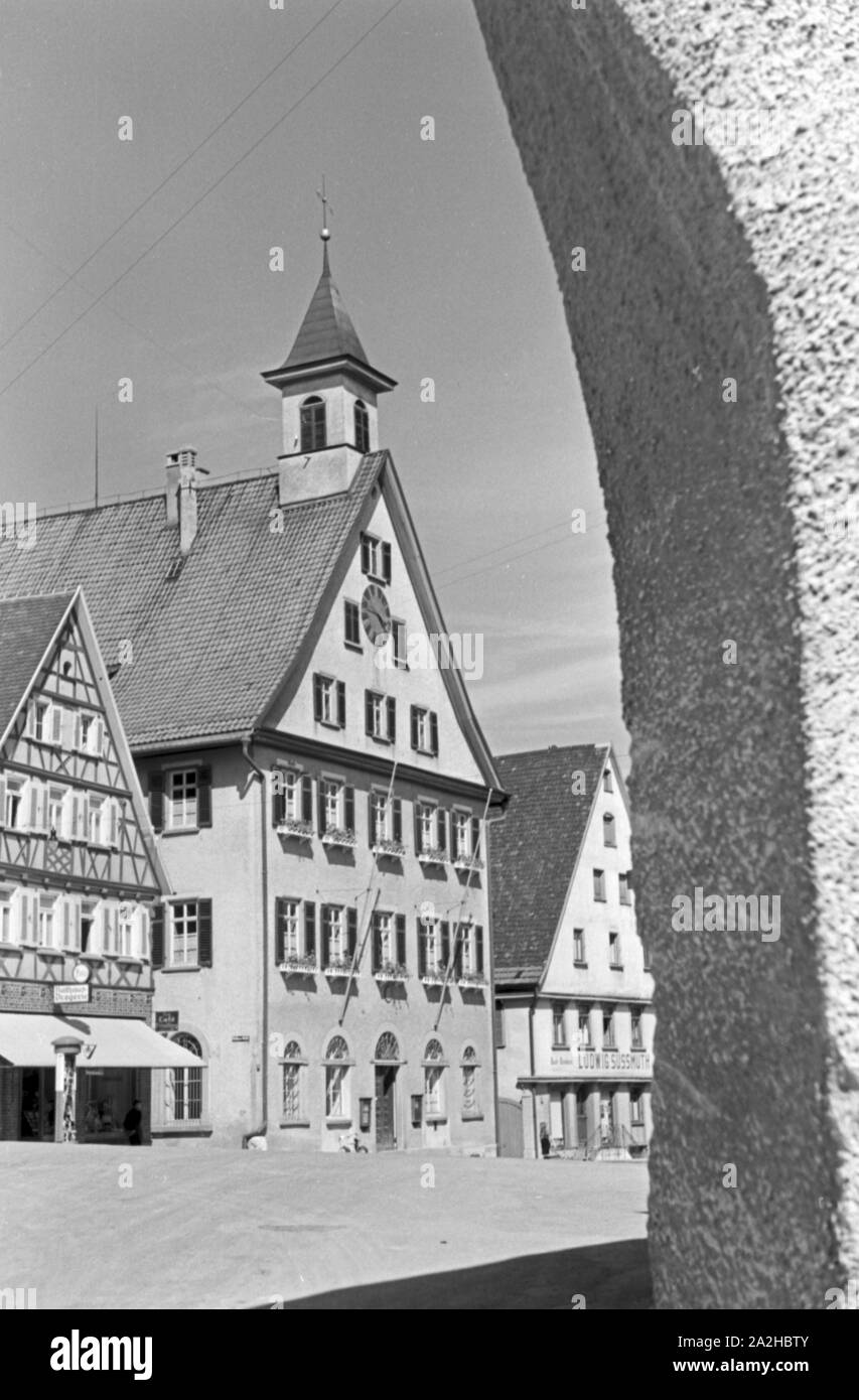 Ein Ausflug nach Giengen, Deutsches Reich 1930er Jahre. A trip to ...