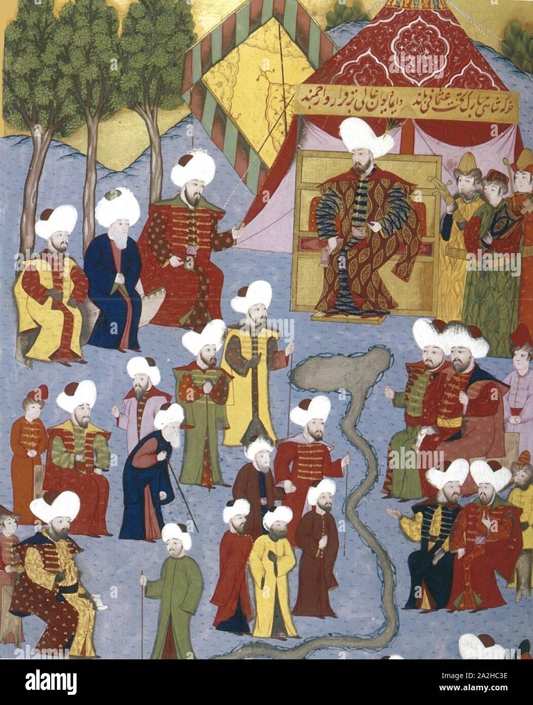 Enthronement ceremony of Suleiman I Stock Photo - Alamy