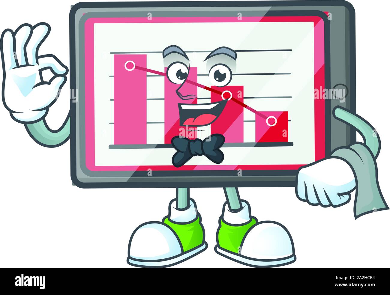 Waiter down chart horizontal table for report Stock Vector Image & Art ...