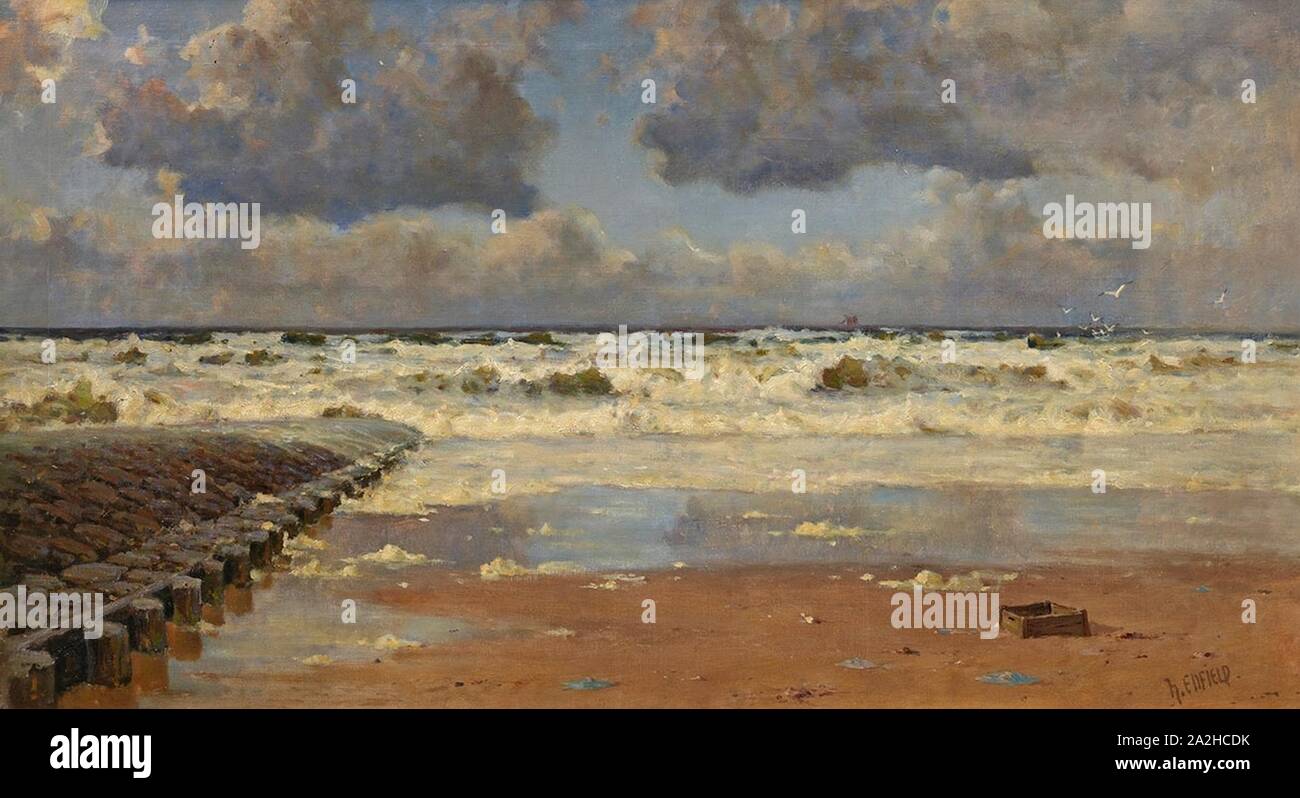 Henry Enfield Unwetter über dem Meer Stock Photo - Alamy