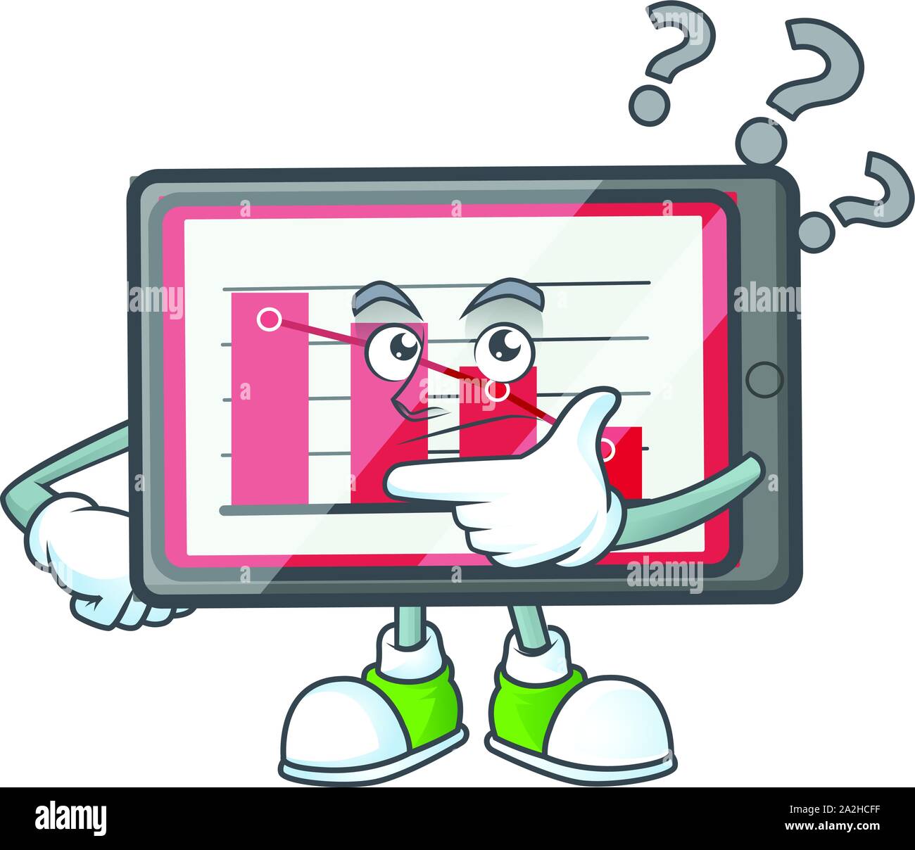 Thinking down chart horizontal table for report Stock Vector Image ...