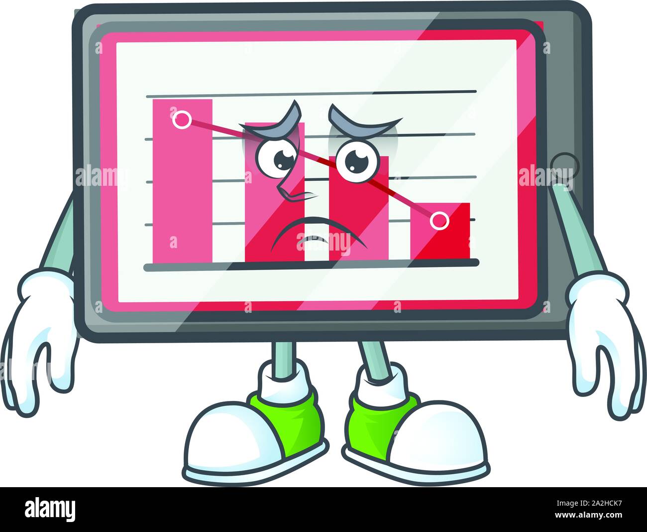 Afraid down chart horizontal table for report Stock Vector Image & Art ...