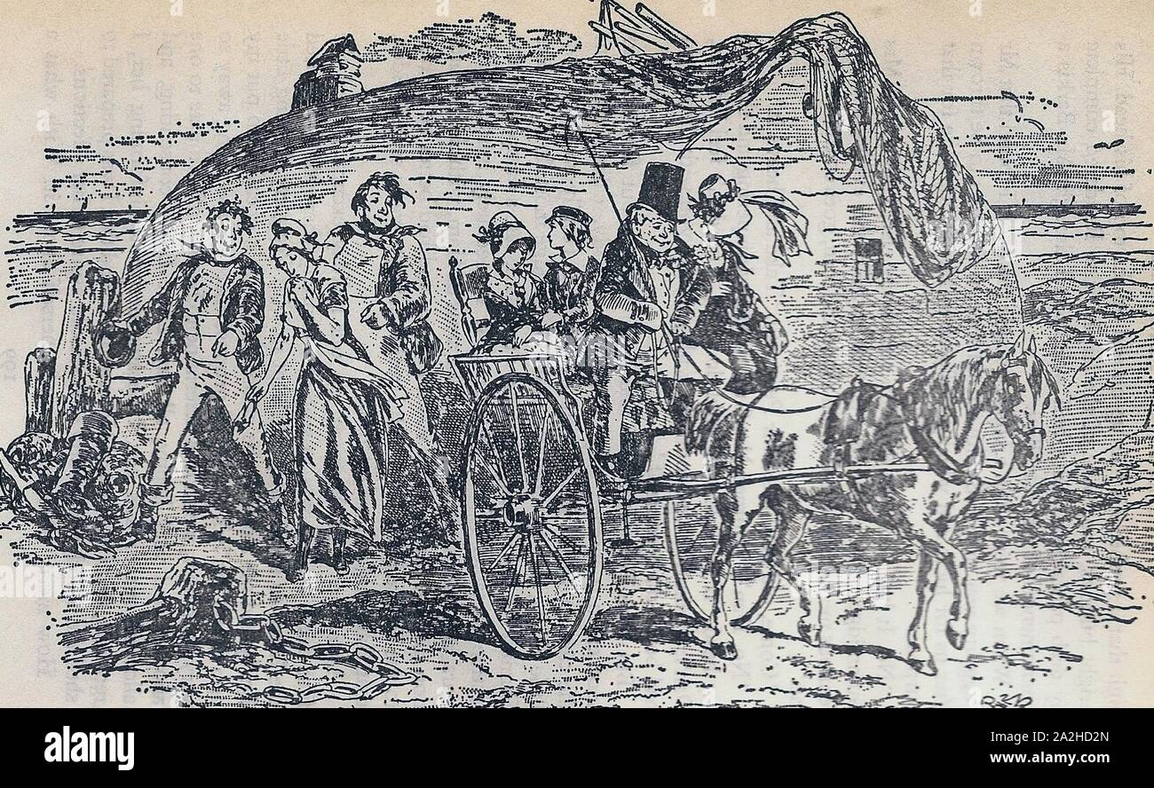 En excursion avec Barkis, Peggotty et la petite Emily (David ...