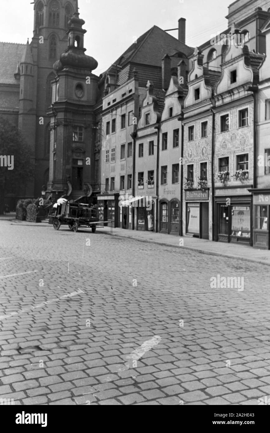 Ein Ausflug nach Liegnitz, Deutsches Reich 1930er Jahre. A trip to ...