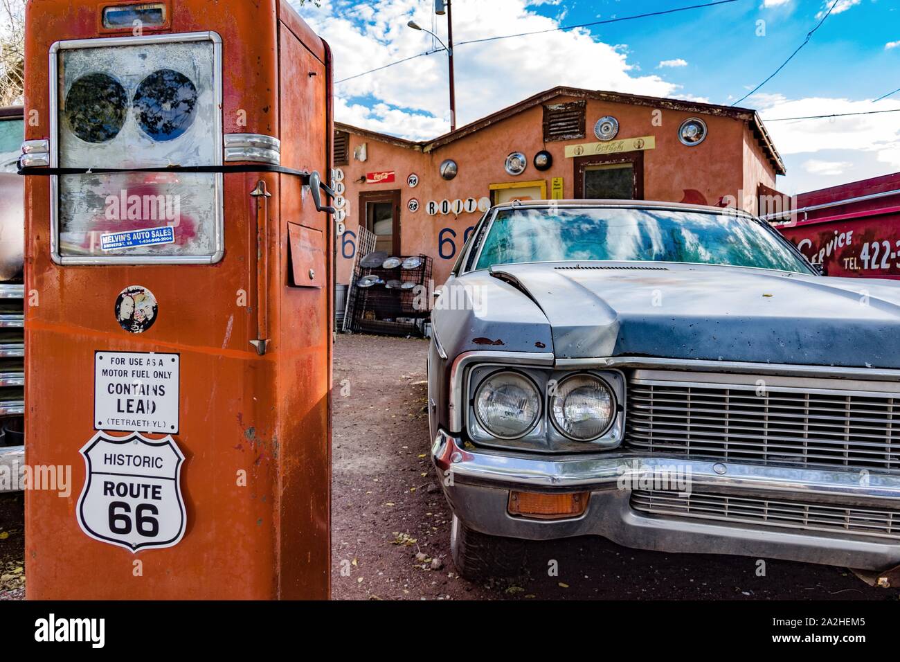 Grunge route 66 hi-res stock photography and images - Alamy