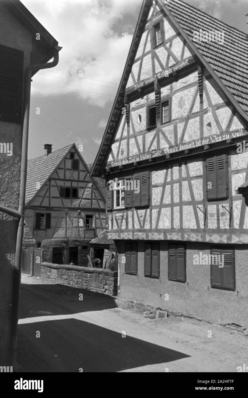 Ein Ausflug nach Gerlingen, Deutsches Reich 1930er Jahre. A trip to ...