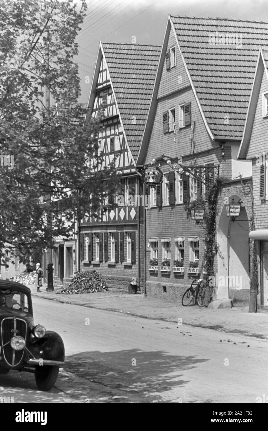 Ein Ausflug nach Gerlingen, Deutsches Reich 1930er Jahre. A trip to ...