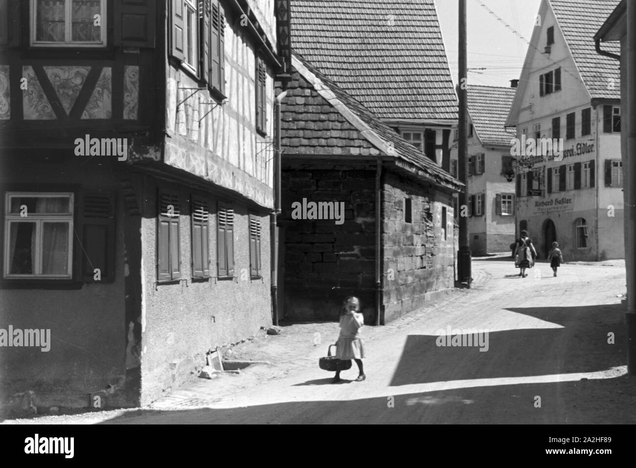 Ein Ausflug nach Gerlingen, Deutsches Reich 1930er Jahre. A trip to ...