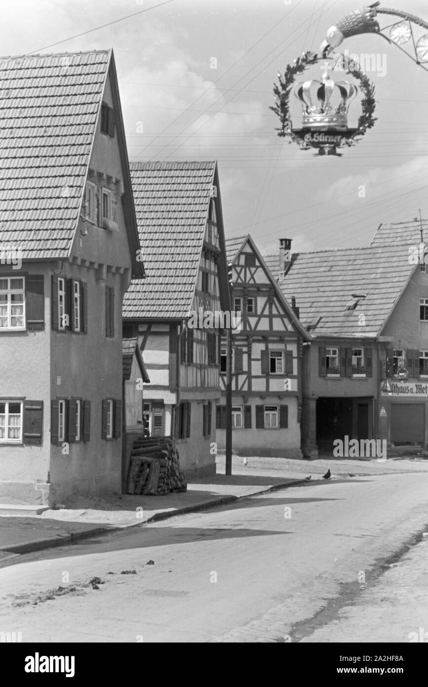 Ein Ausflug nach Gerlingen, Deutsches Reich 1930er Jahre. A trip to ...