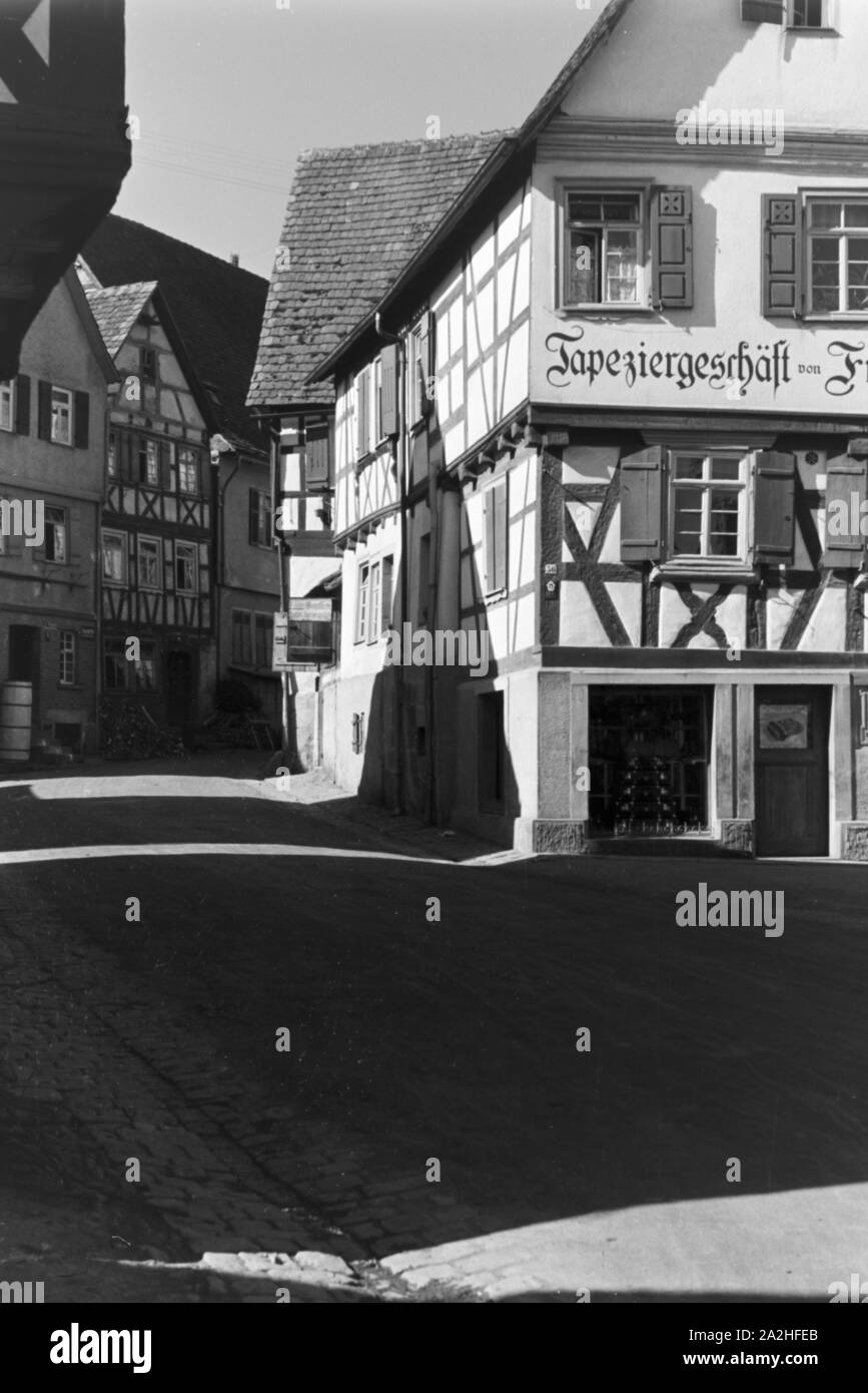 Ein Ausflug nach Murrhardt, Deutsches Reich 1930er Jahre. A trip to ...
