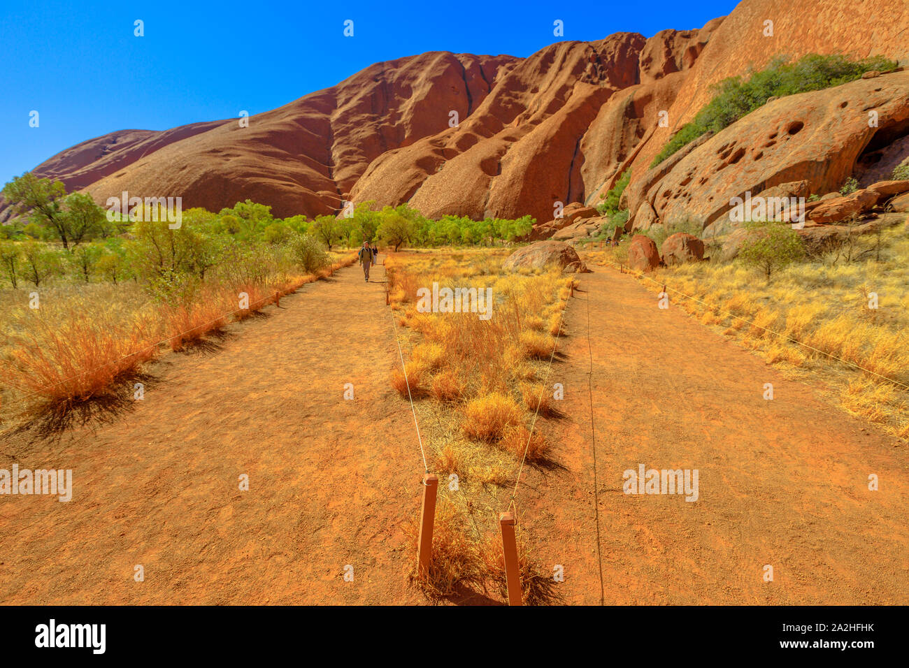 The beginning of Uluru Mala Walk, a popular walk goes from Mala carpark ...