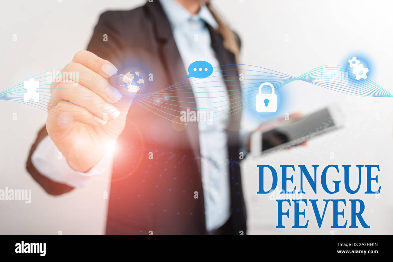 Handwriting text writing Dengue Fever. Conceptual photo infectious ...