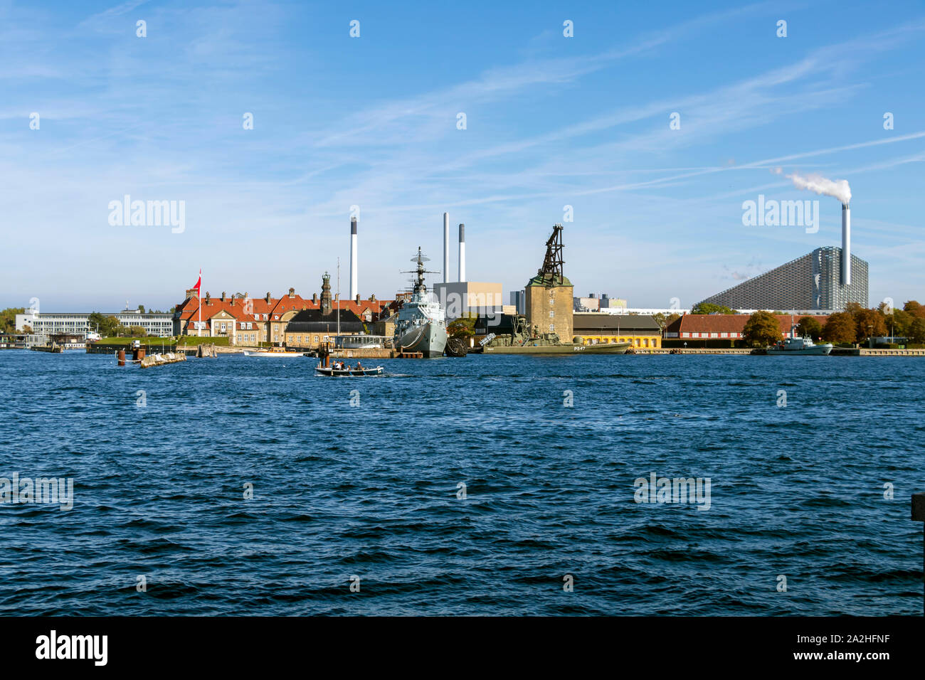 Copenhagen, Denmark - September 2019 : Copenhill modern waste treatment ...