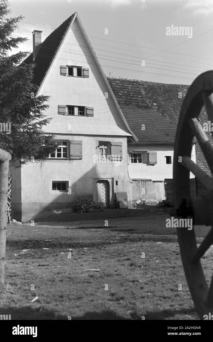 Ein Ausflug nach Trossingen, Deutsches Reich 1930er Jahre. A trip to ...