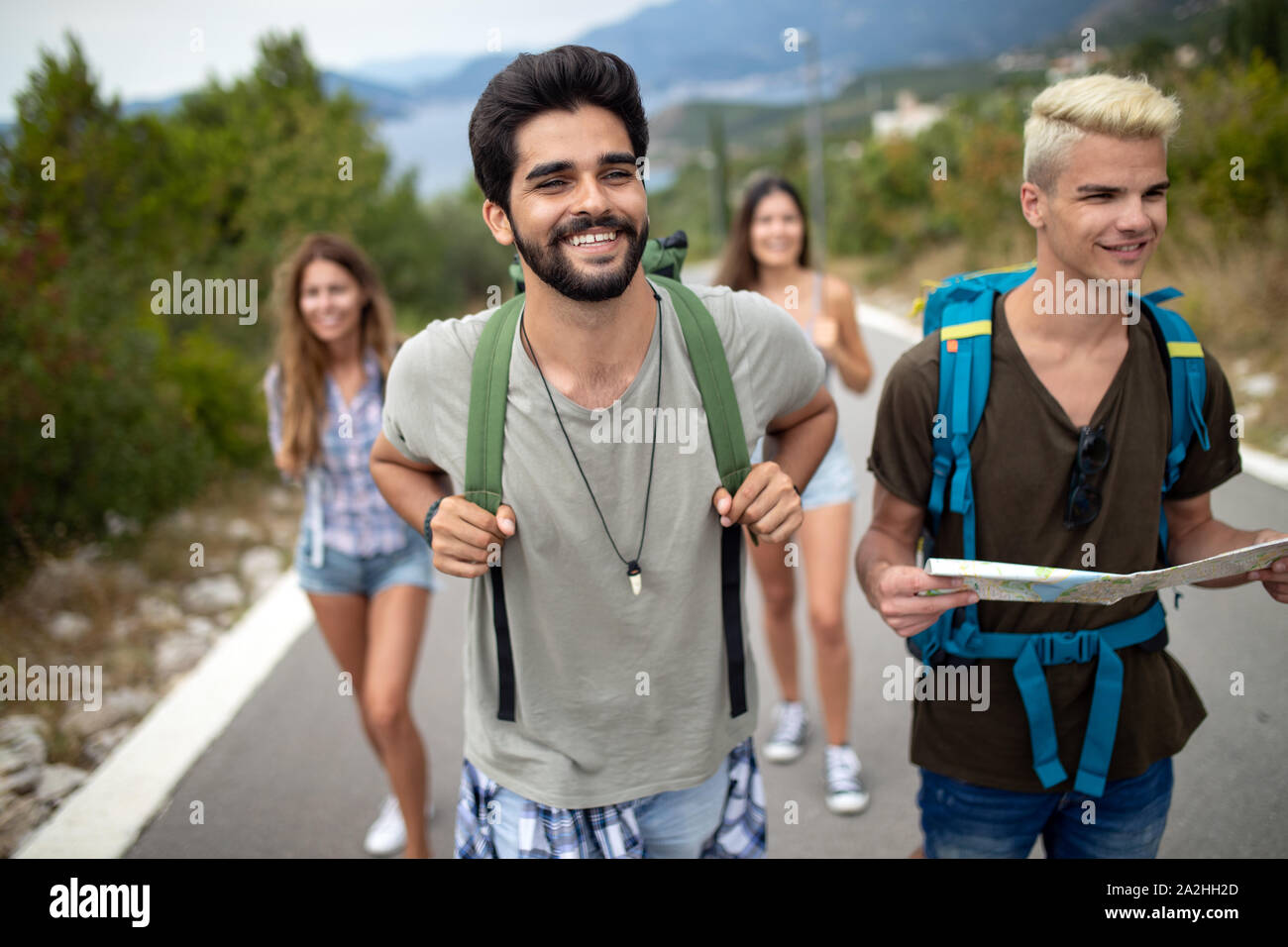 Group of people walking together hi-res stock photography and images ...