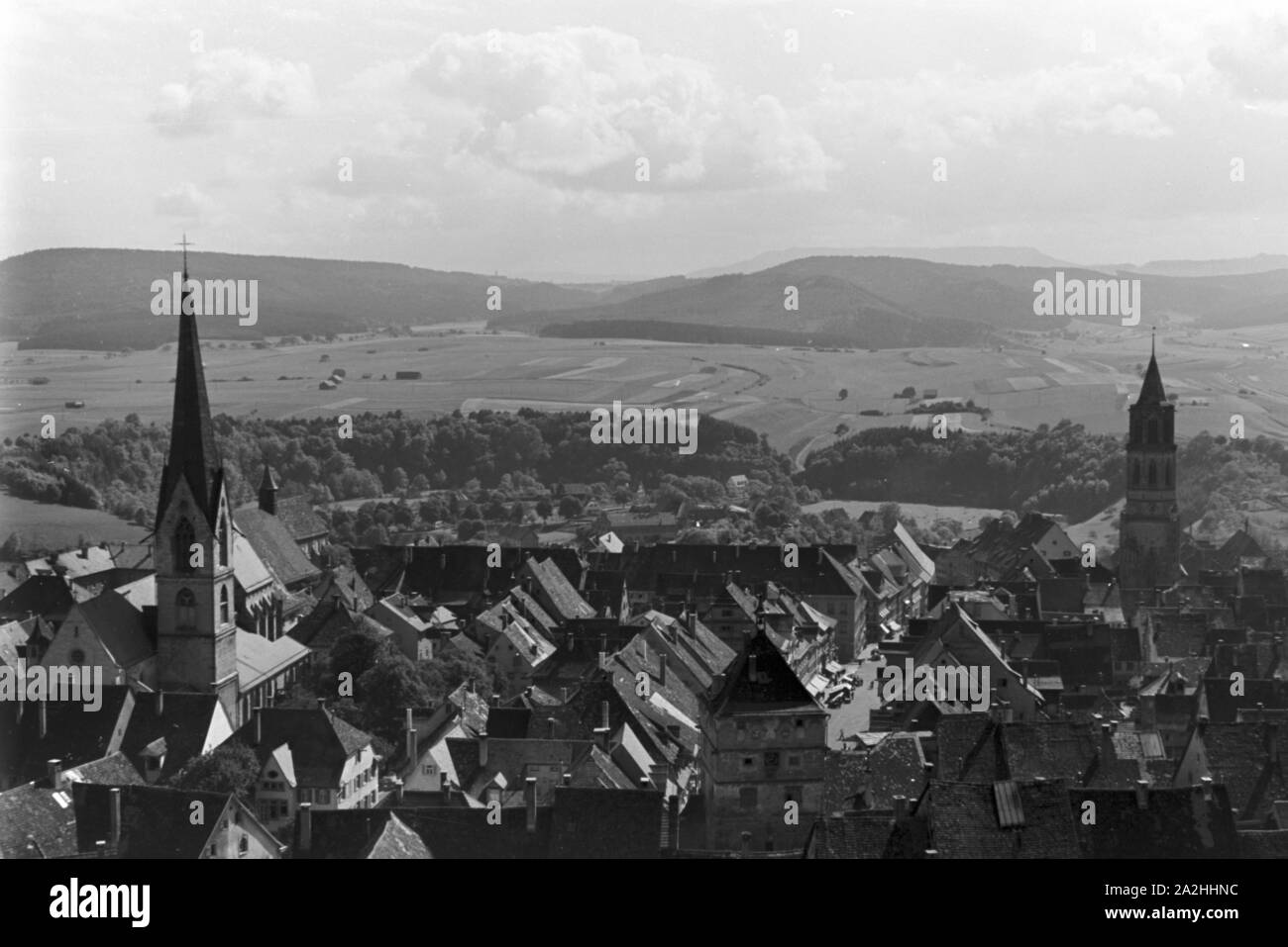 Eine Reise nach Rottweil im Schwarzwald, Deutsches Reich 1930. A trip ...