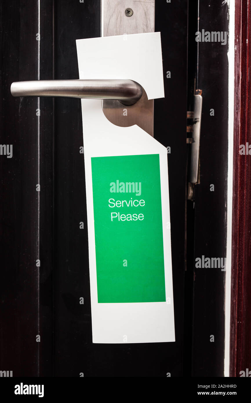 Hotel Room Door Sign High Resolution Stock Photography and Images - Alamy