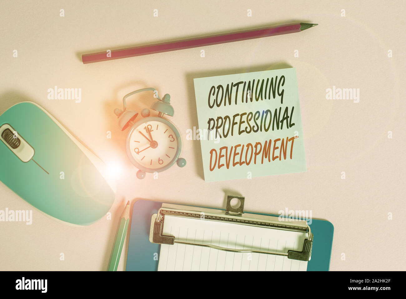 Conceptual hand writing showing Continuing Professional Development ...