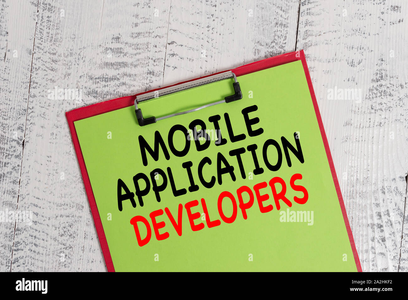 Word writing text Mobile Application Developers. Business photo ...