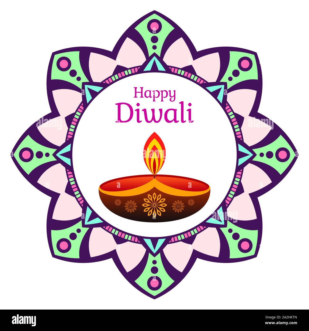 Diwali is festival of lights of hindu for invitation background Cut Out ...