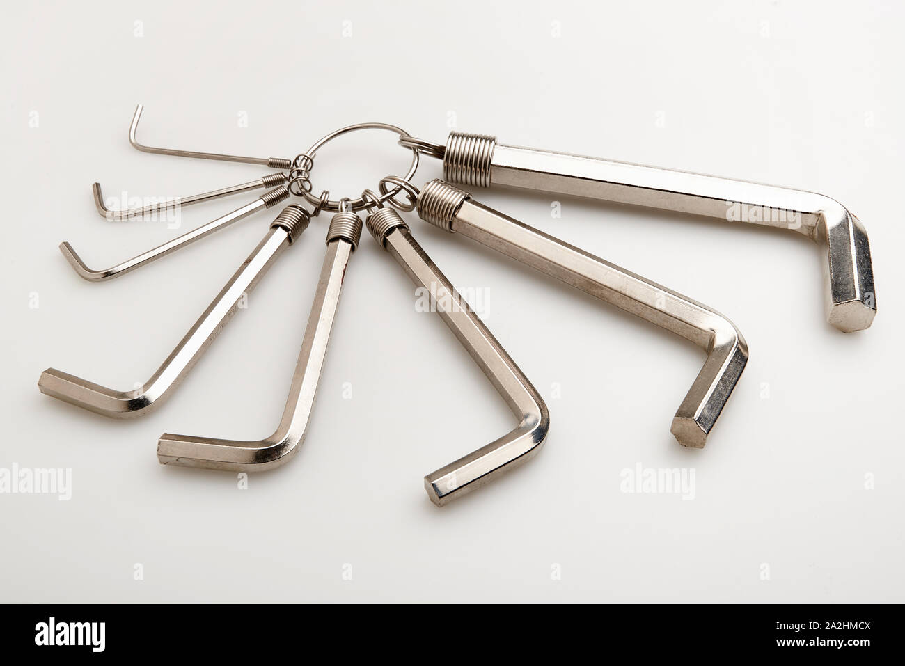 set of iron metal allen keys Stock Photo - Alamy