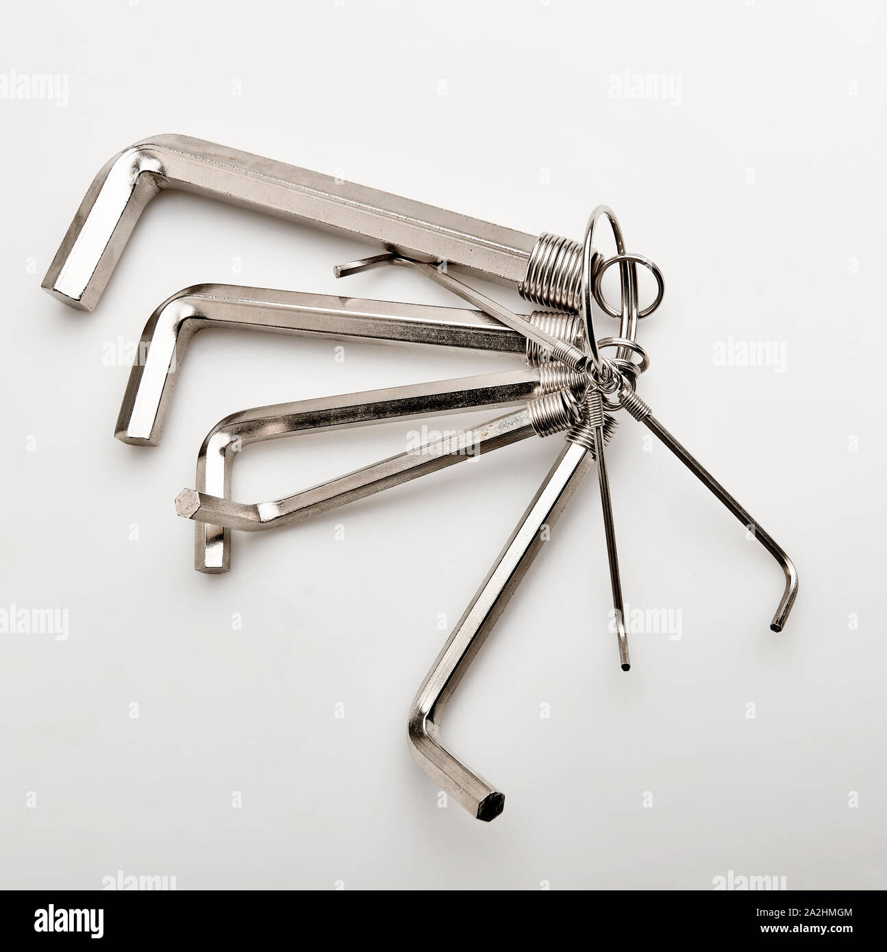 set of iron metal allen keys Stock Photo - Alamy