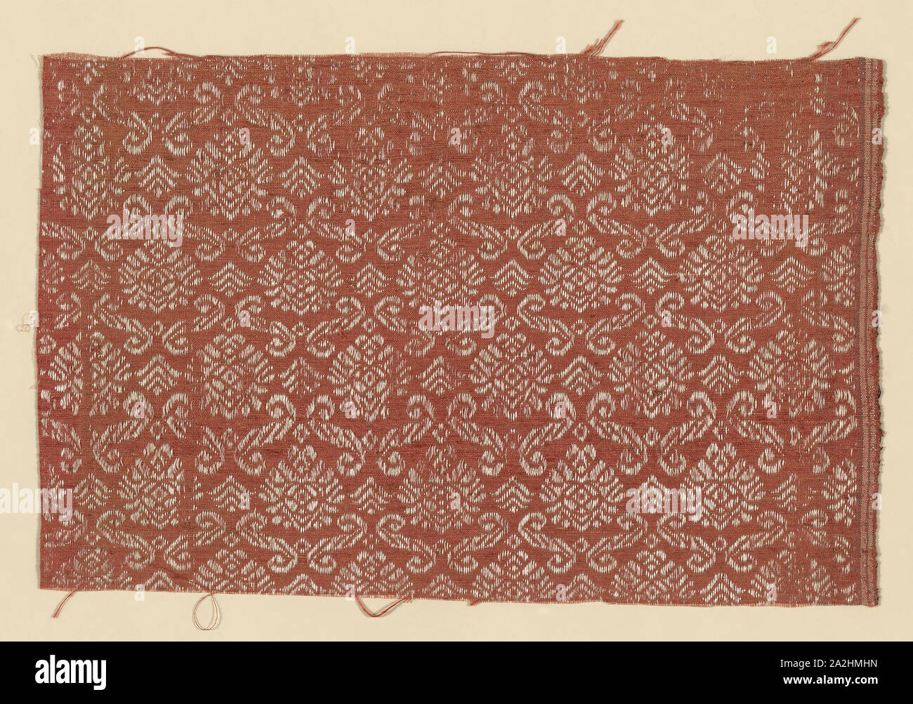 Fragment, 1650 / 1700, Italy, Silk, plain compound cloth Stock Photo ...