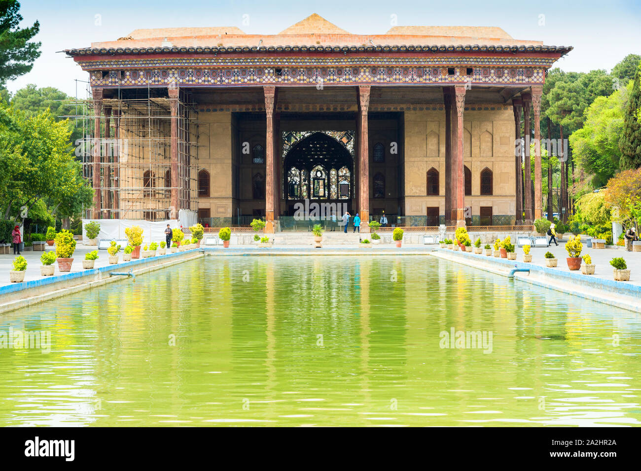 Chehel Sotoun pavilion, Esfahan, Iran Stock Photo - Alamy