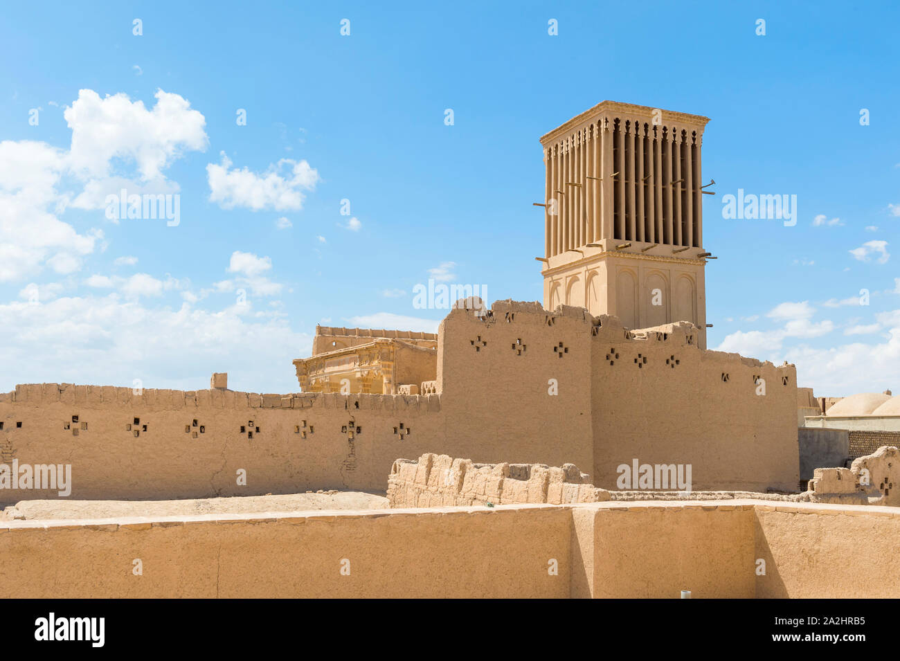 Aghazadeh Mansion and its windcatcher, Abarkook, Yazd Province, Iran ...