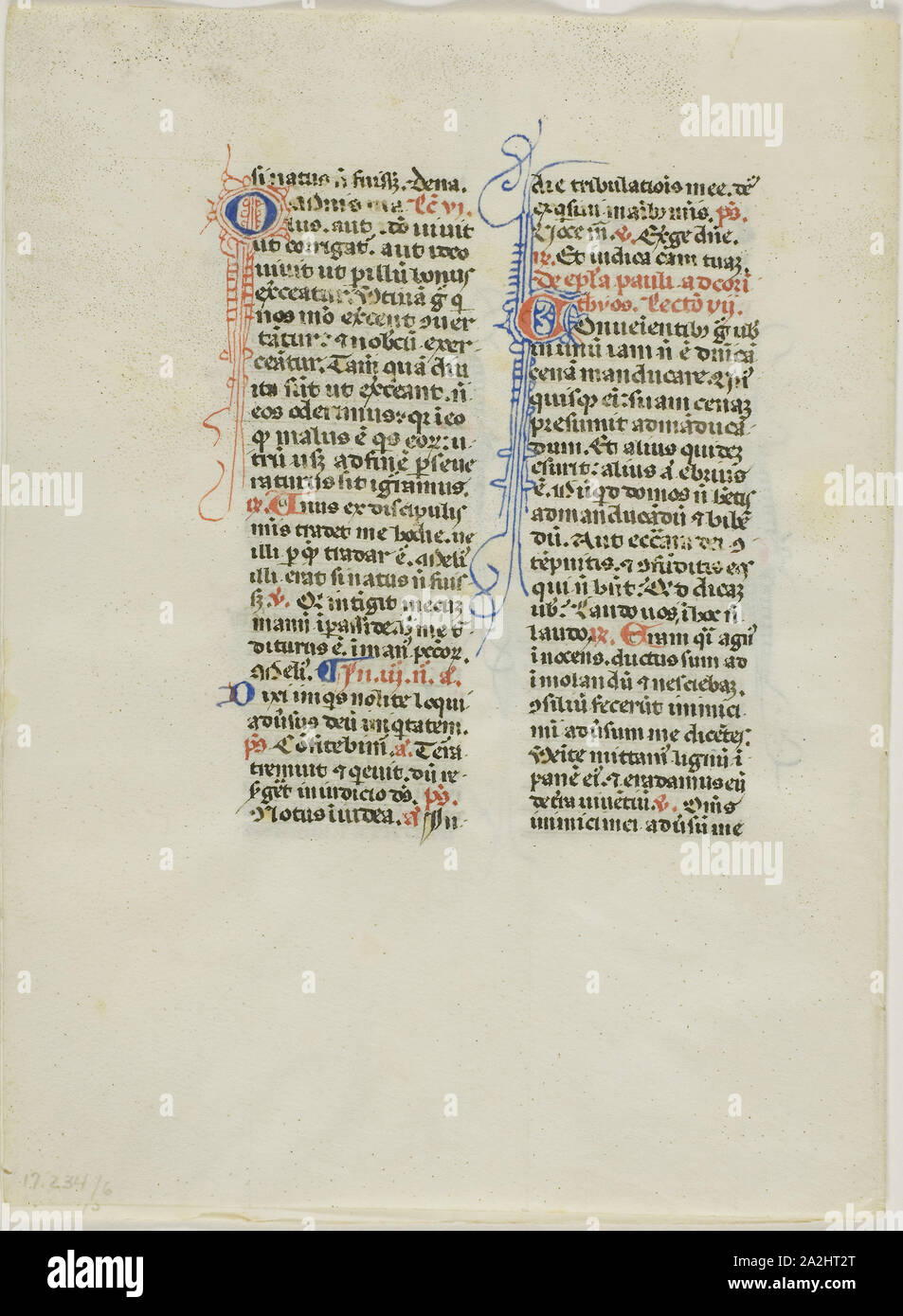 Illuminated Manuscript Leaf, c. 1450, Italian, Italy, Manuscript ...