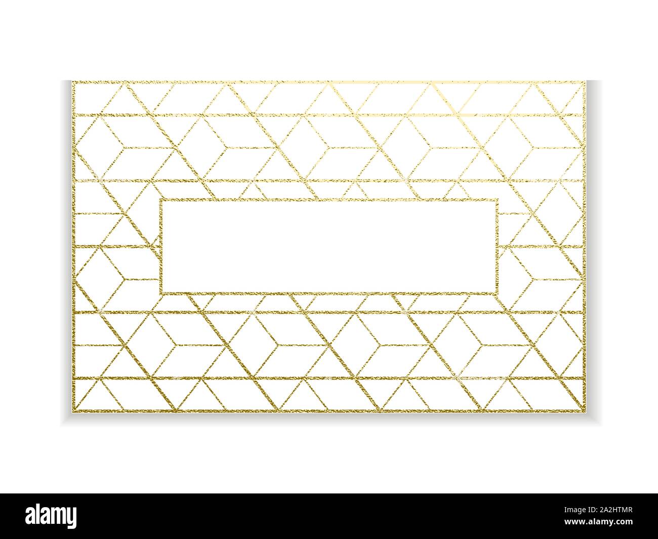 Vintage gold card illustration Cut Out Stock Images & Pictures - Alamy