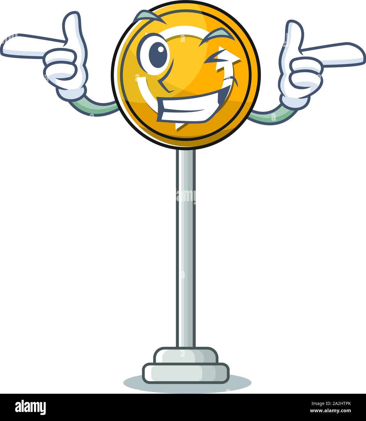 British roundabout sign Stock Vector Images - Alamy