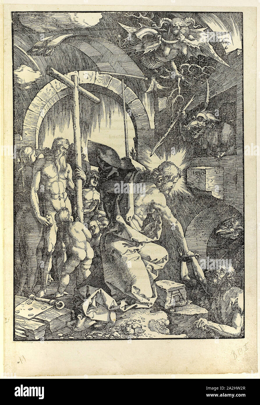 The Harrowing of Hell, from The Large Passion, 1510, published 1511 ...