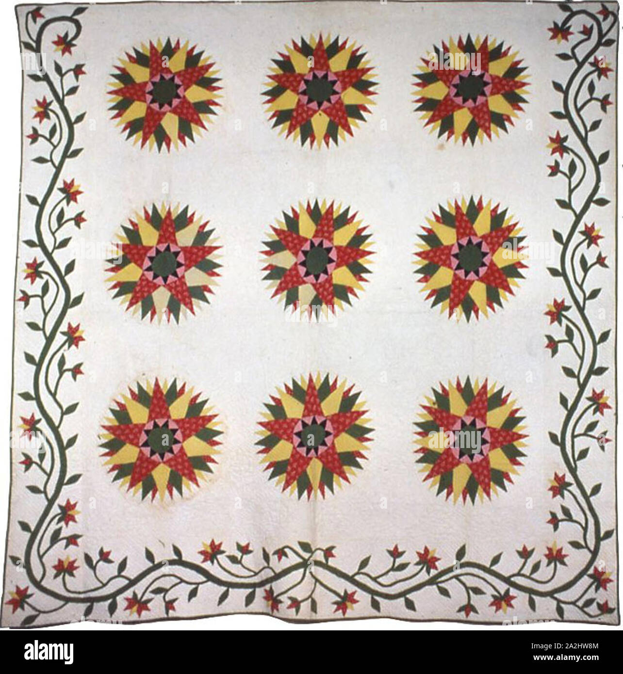 Rose window quilt hi-res stock photography and images - Alamy