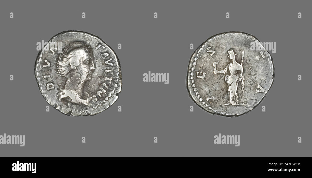 Denarius (Coin) Portraying Empress Faustina, after AD 141, Roman ...