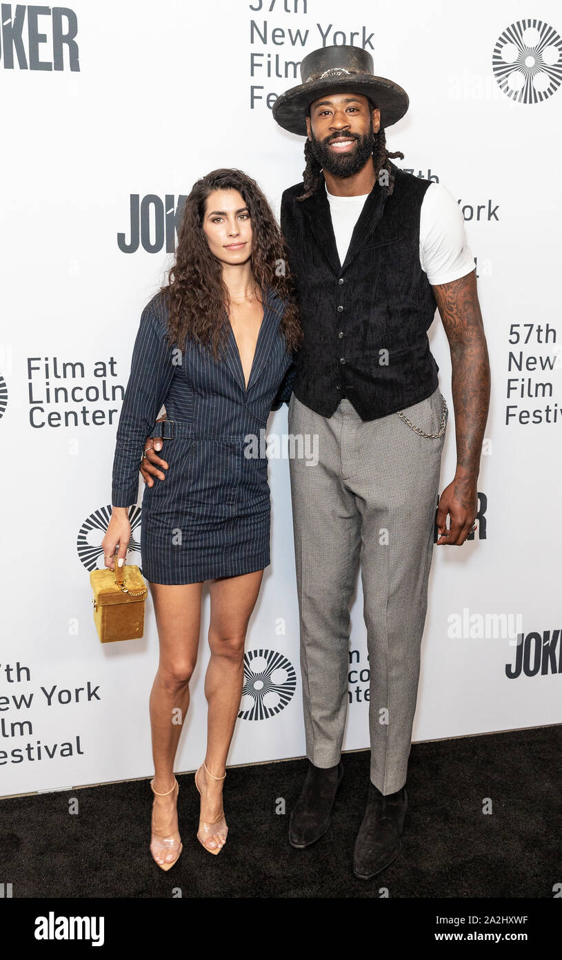 Bethany Gerber and DeAndre Jordan attend screening of "Joker" during ...