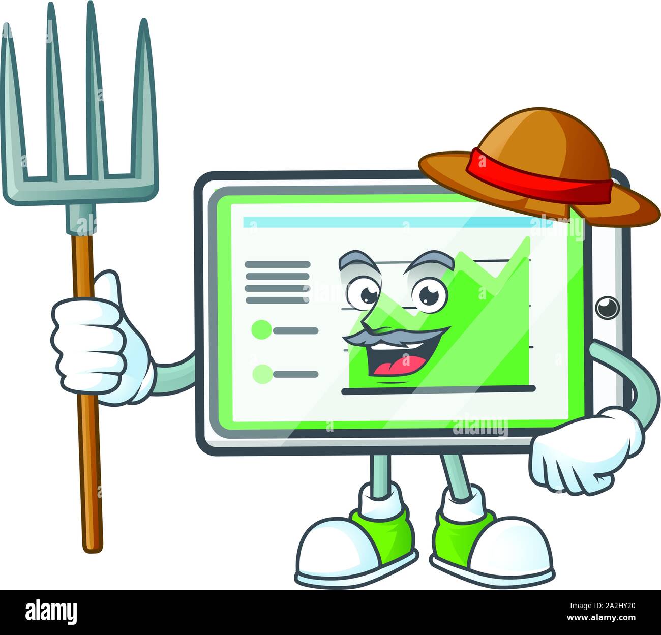 Farmer up chart horizontal table for report Stock Vector Image & Art ...