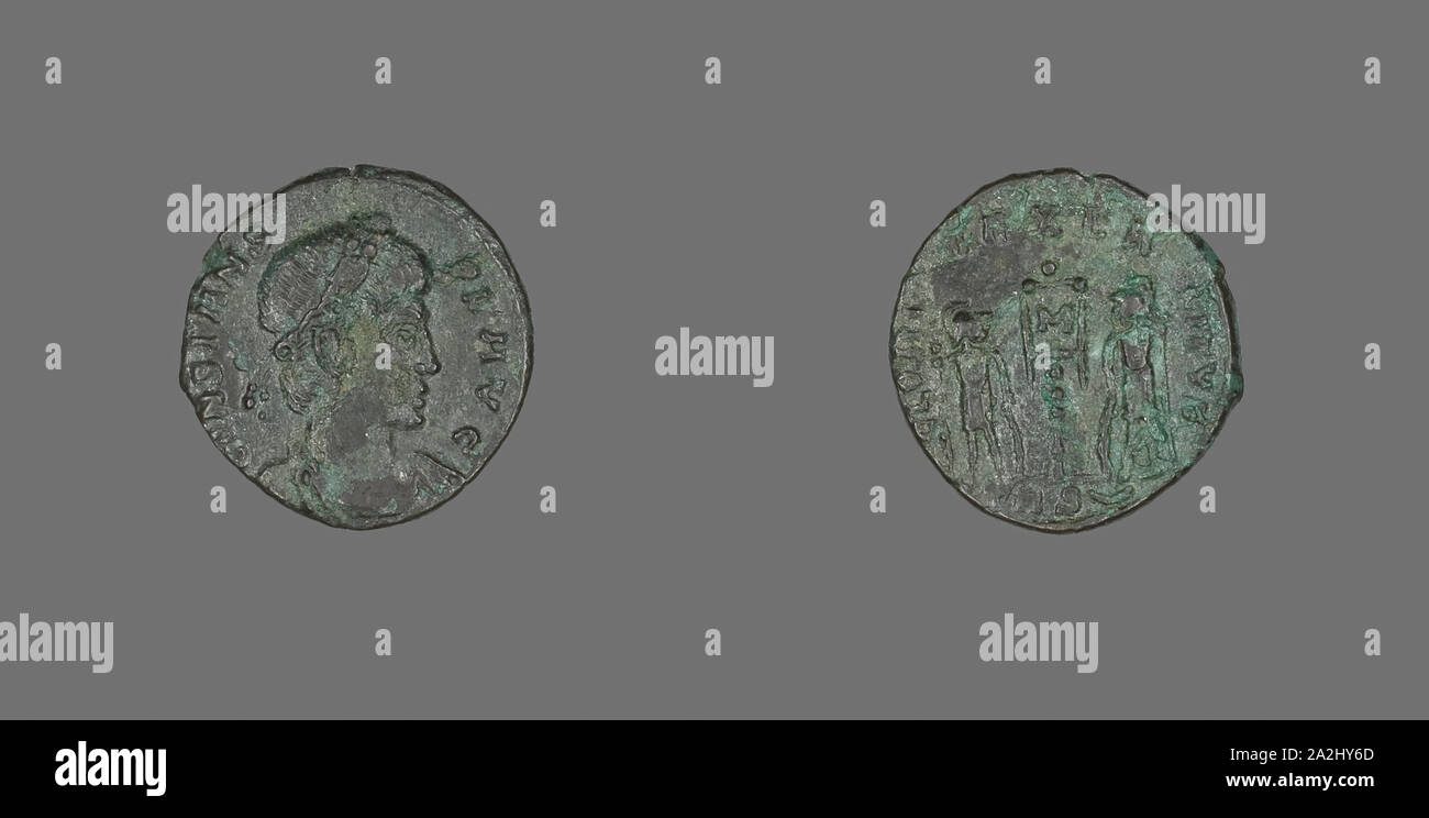 Coin Portraying Emperor Constans, after April AD 340, Roman, minted in ...