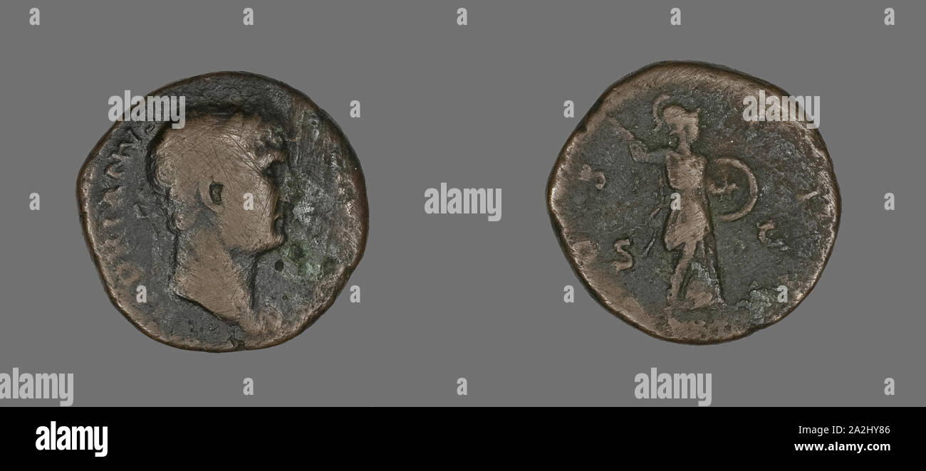 Sestertius (Coin) Portraying Emperor Hadrian, AD 117/138, Roman, Roman ...