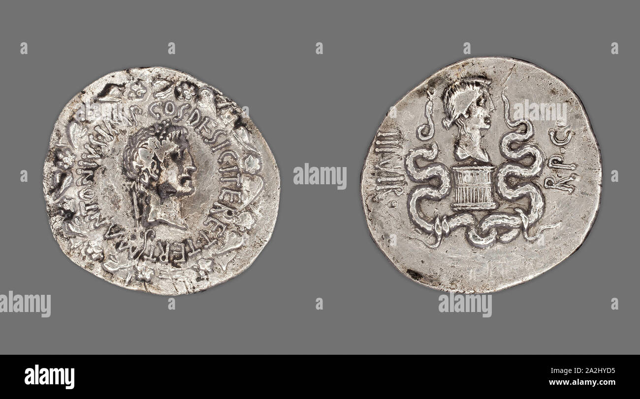 Cistophoric Tetradrachm (Coin) Portraying Mark Antony, 39/38 BC, issued ...