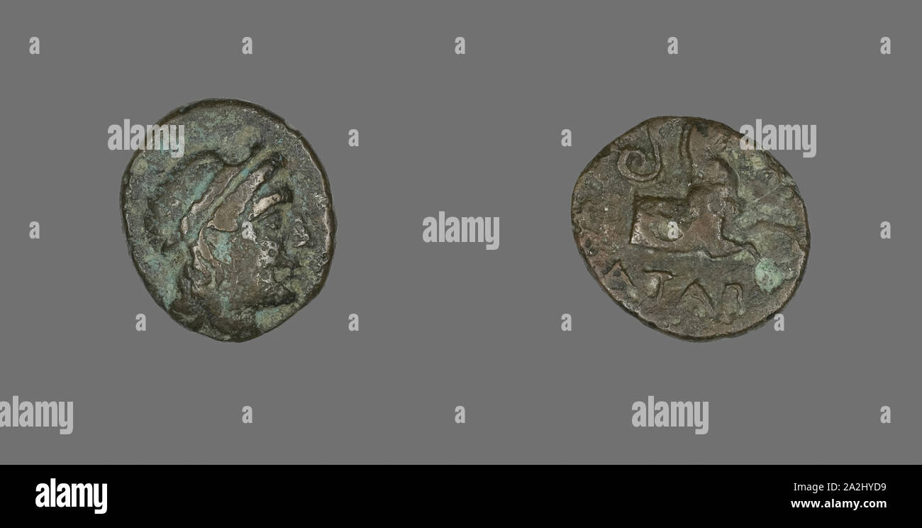Coin Depicting the God Apollo, 3rd century BC, Greek, Ancient Greece ...