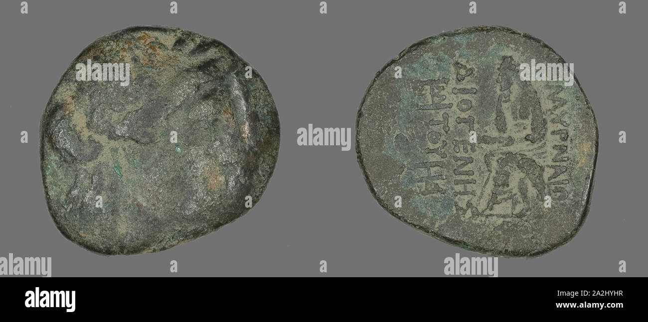 Coin Depicting the God Apollo, 2nd/1st century BC, Greek, Ancient ...