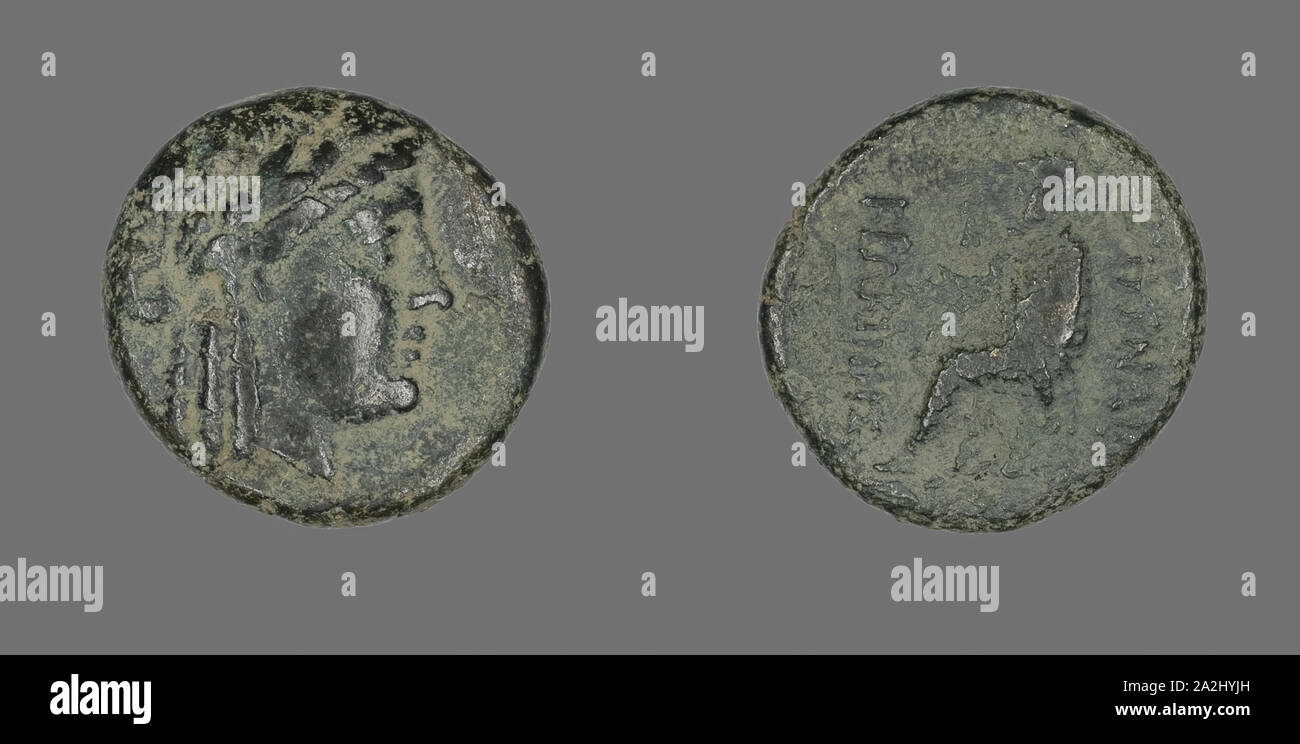 Coin Depicting the God Apollo, 2nd century BC, Greek, Ancient Greece ...