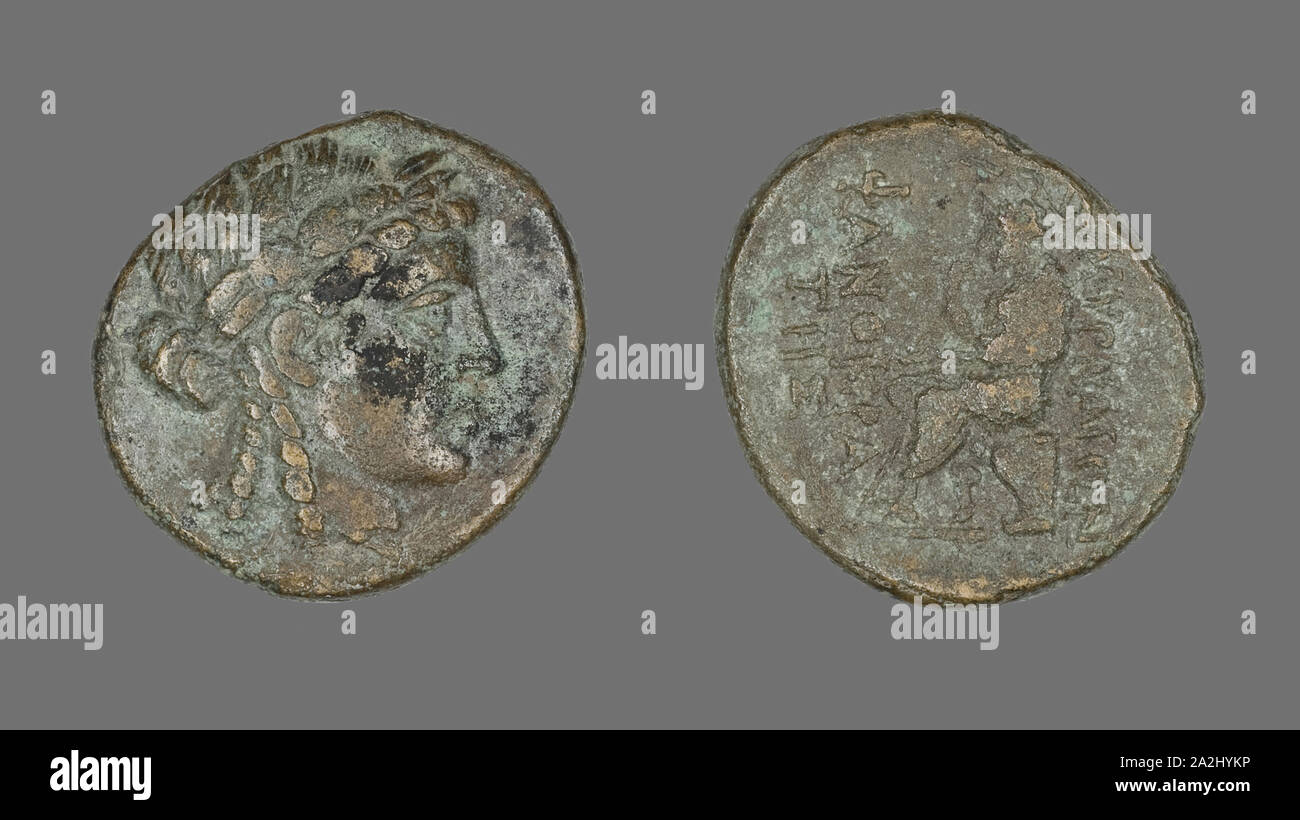 Coin Depicting the God Apollo, 2nd/1st century BC, Greek, Ancient ...