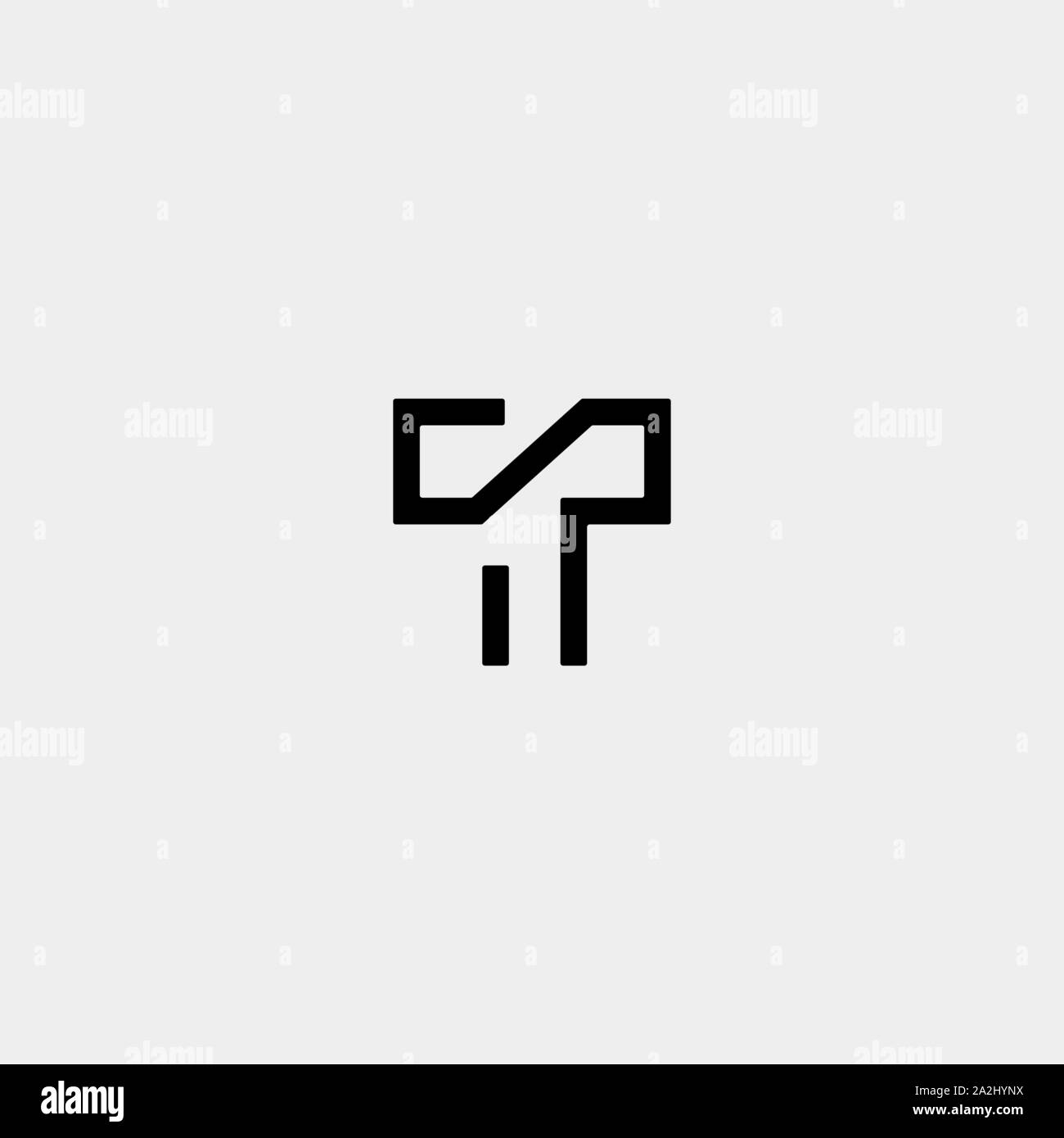 Letter T TT Logo Design Simple Vector Stock Vector Image & Art - Alamy