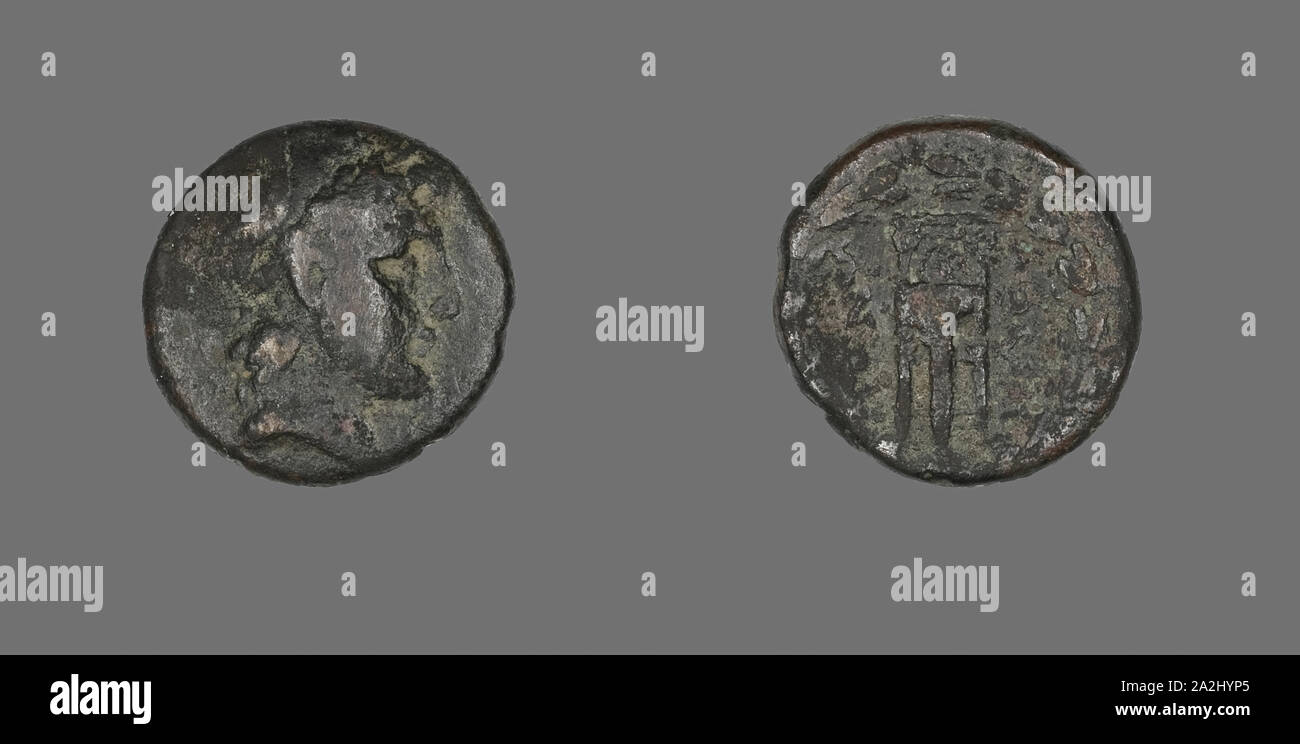 Coin Depicting the God Apollo, 2nd/1st century BC, Greek, Ancient ...