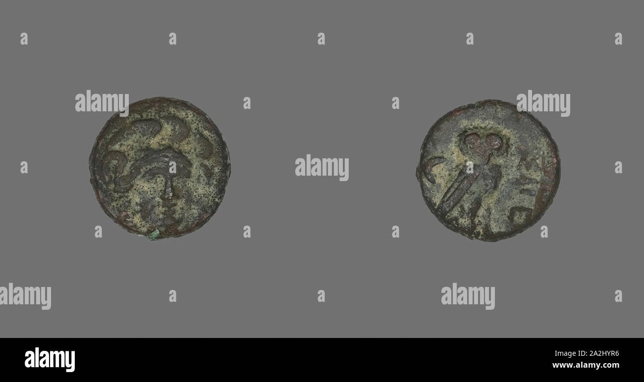 Coin Depicting the Goddess Athena, 4th century BC, Greek, Ancient ...