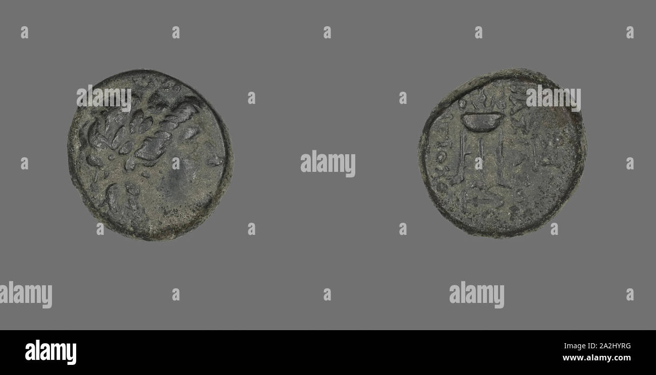 Coin Depicting the God Apollo, 261/246 BC, Greek, Ancient Greece ...